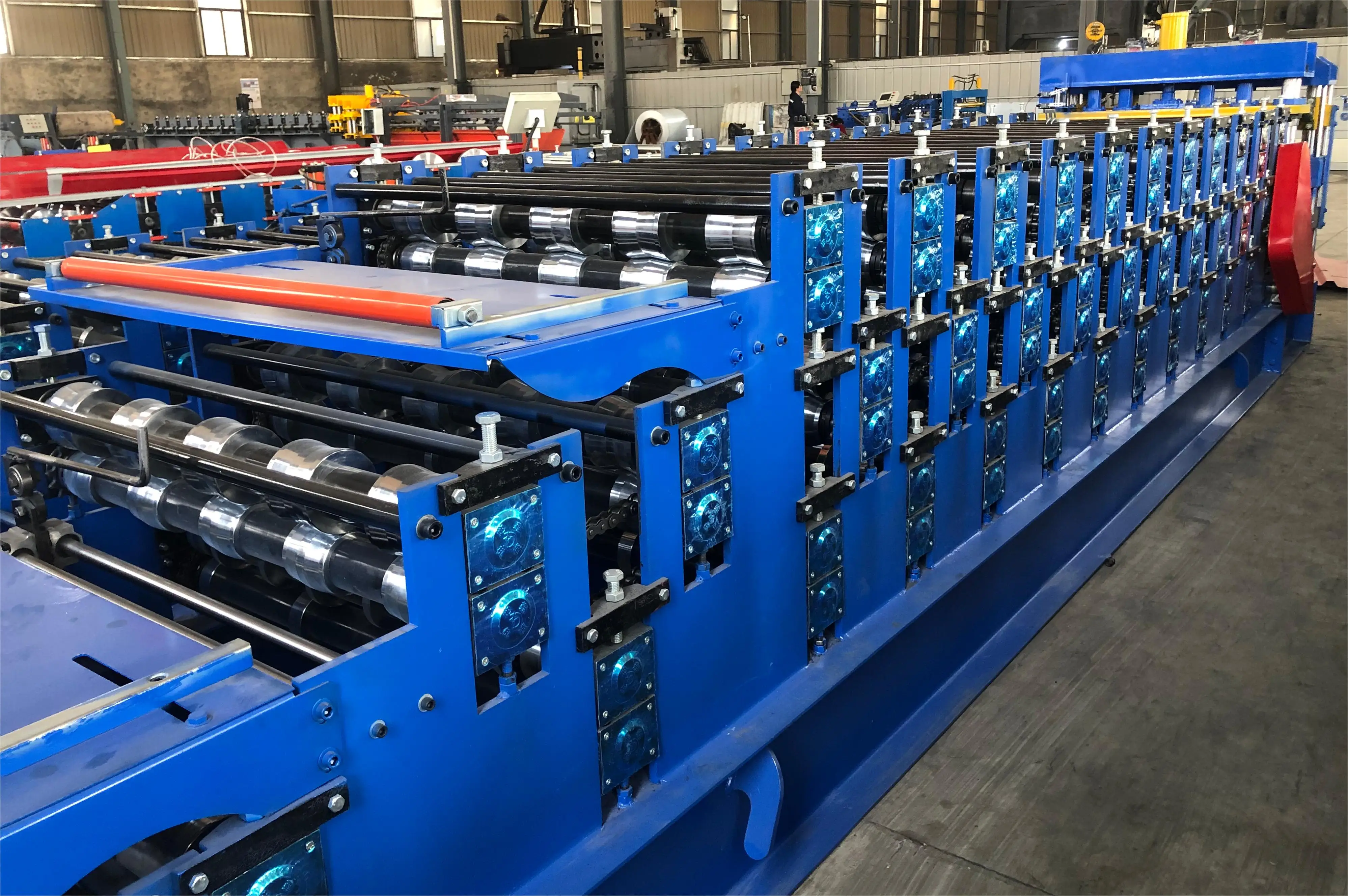 DX Triple Layer Iron Roof Sheet Glazed Tile Making Machinery Roofing ...