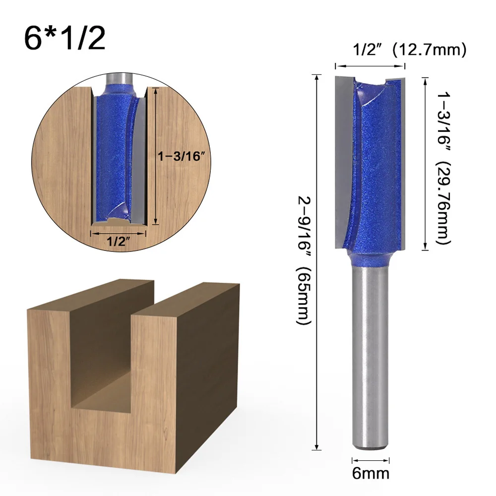 6mm Straight Router Bit - Precision Woodworking Tool