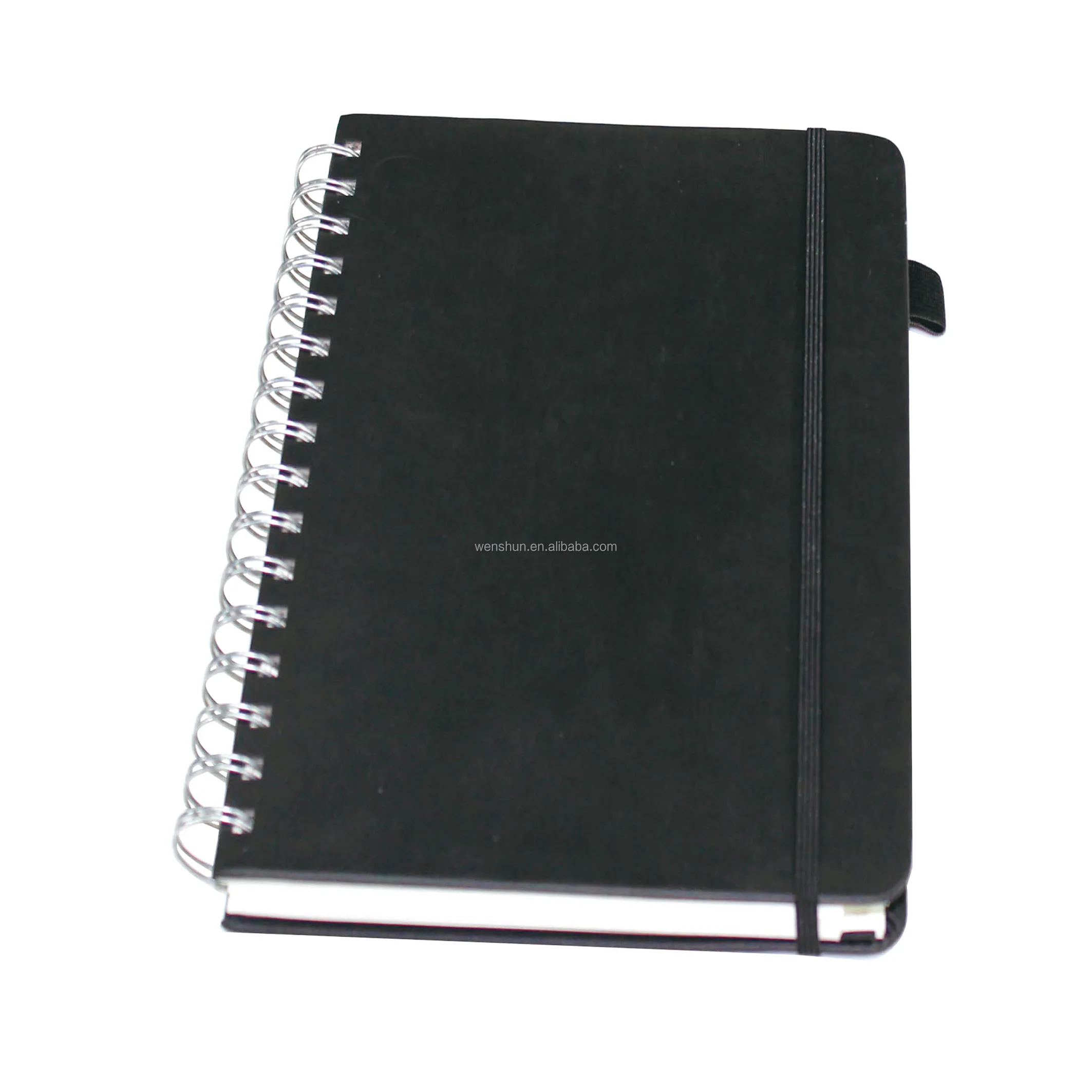 Wholesale A4 A5 A6 Hardcover Black Leather Journal Notebooks With Pen ...