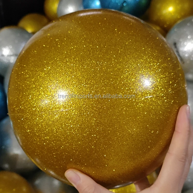 Custom Glitter Rhythmic Gymnastics Balls for Dance & Performance