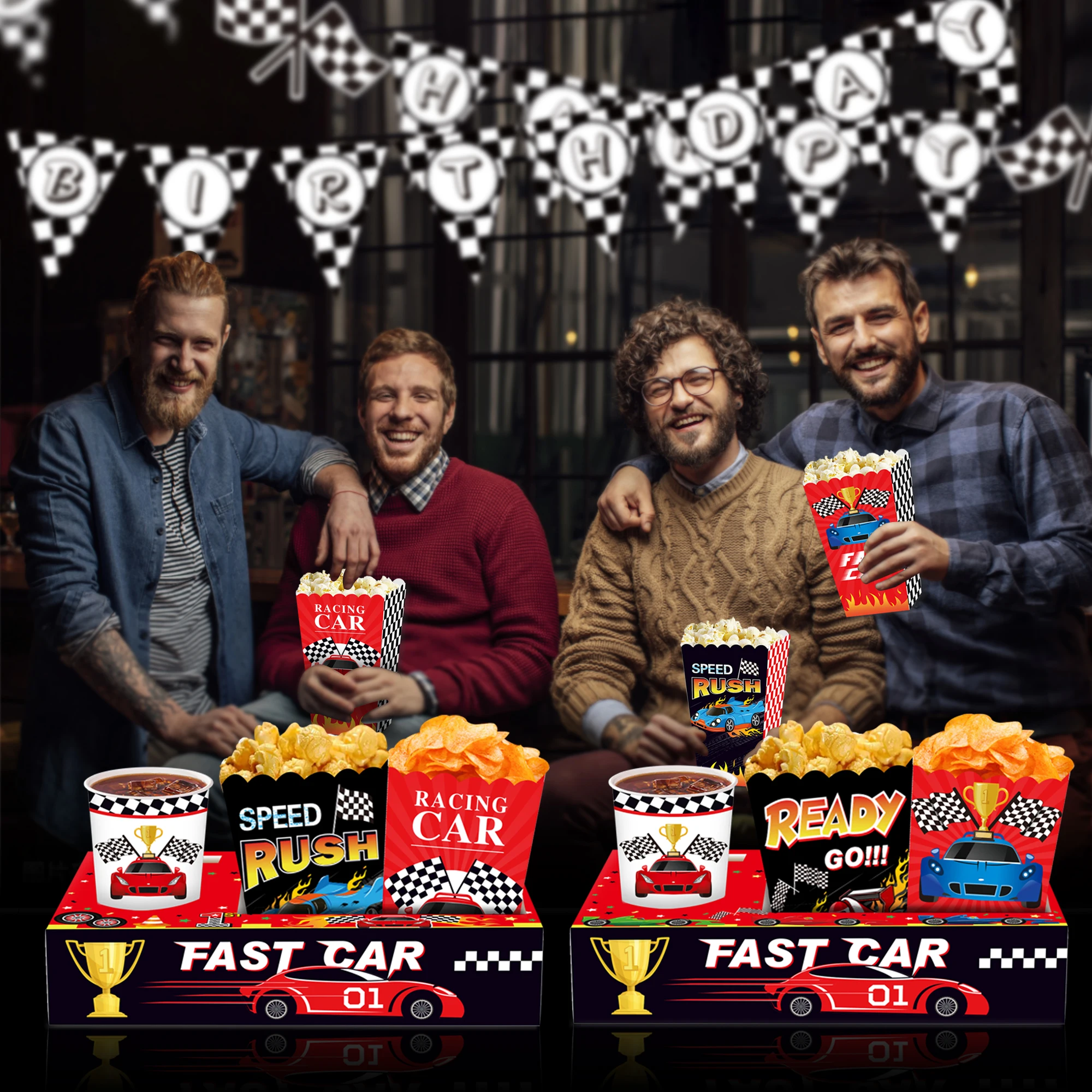 Xindeli Ky004 Racing Car Snack Trays Popcorn Candy Food Drink Holder ...