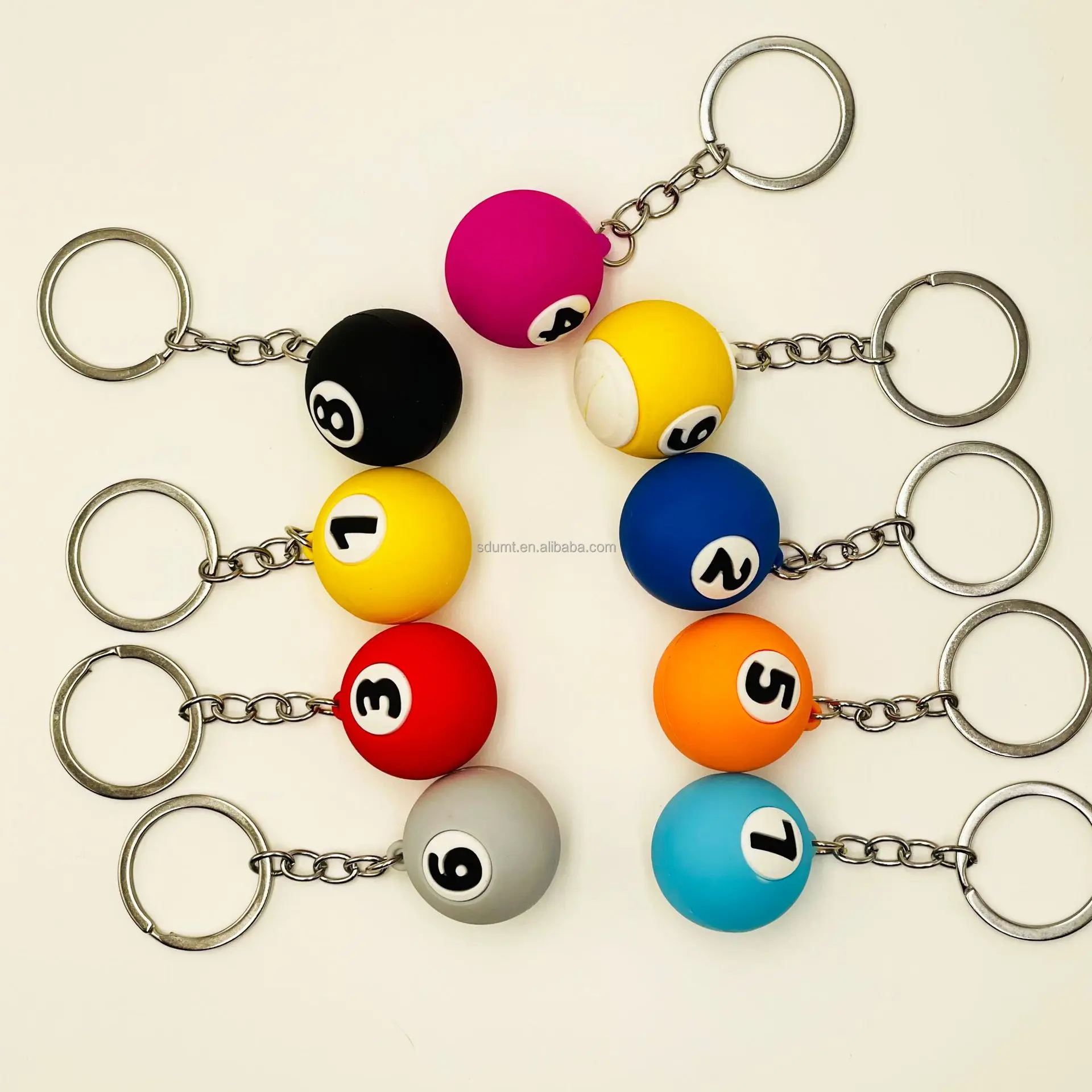 Lucky Billiard Game Accessories Keyring Keychain for Decoration and ...