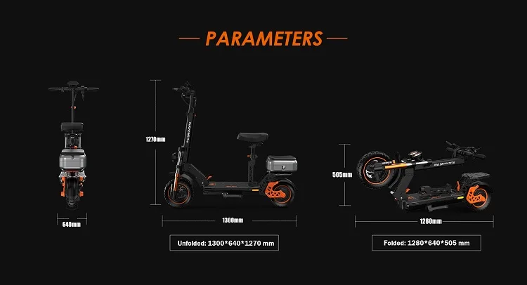 2023 Kukirin M5 Pro Electric Scooter - 70 Km Range, 52 Km/h Speed