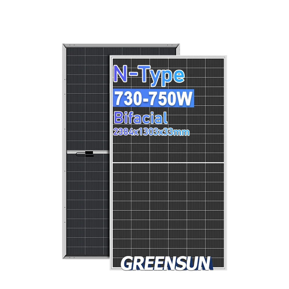 Oem N Type Bifacial Mono Half Cell 750w 745w 740w 735w Solar Panels 730 ...