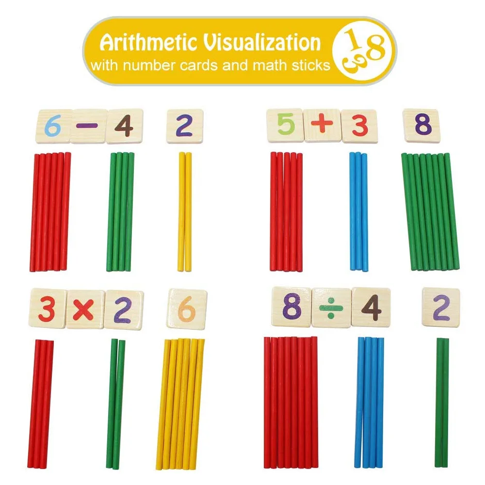 Counting Stick Calculation Math Educational Toy Teaching Multi Function ...