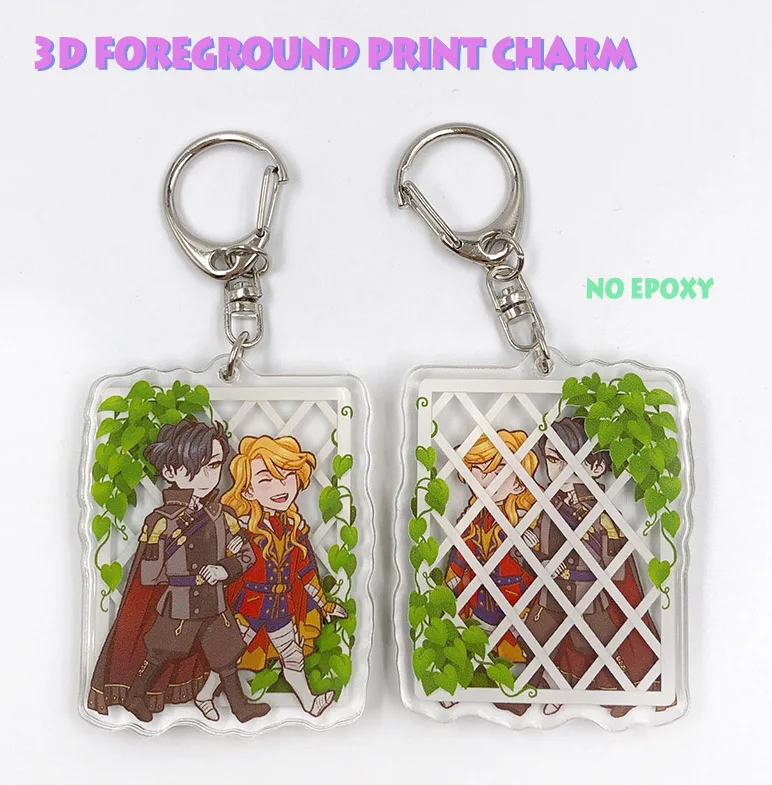 Customizable Acrylic 3D Keychains - Perfect Promotional Gifts