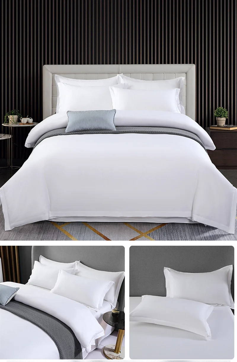 Hotel Luxury Cotton Custom Bedding Set for Queen & King