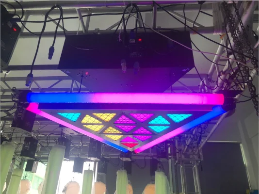 Dmx512 Kinetic Triangle Panel Led Lifting Kinetic Lighting System for Nightclub| Alibaba.com