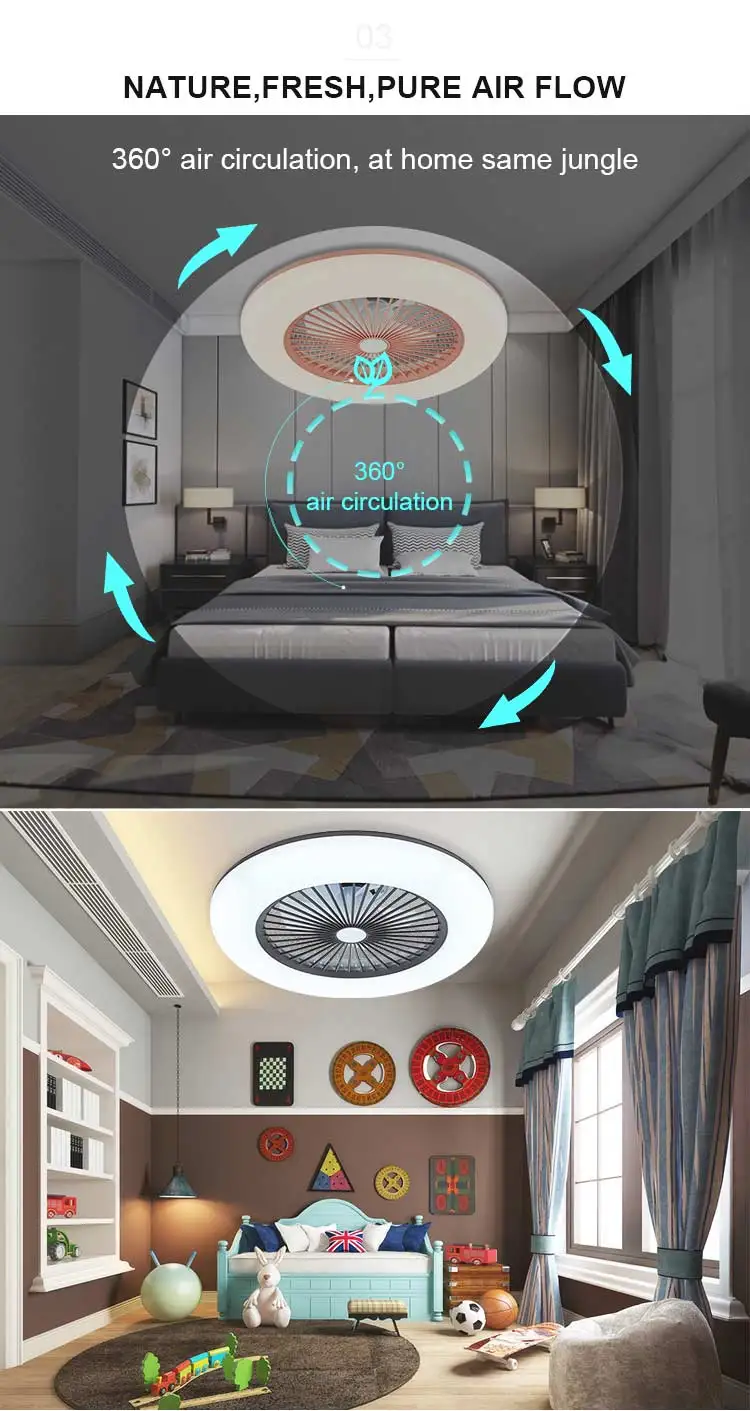 1stshine Led Ceiling Fan New Technology Products Bedroom Ceiling ...