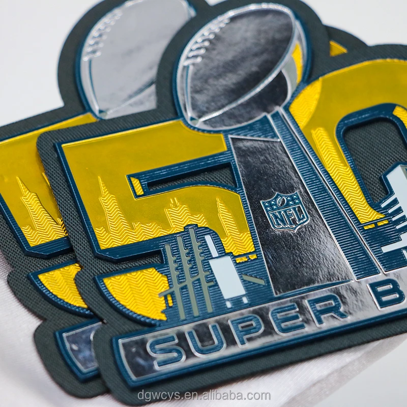 Customized Nfl Rugby Club 3d Embossed Tpu Patches Heat Transfer Paper ...