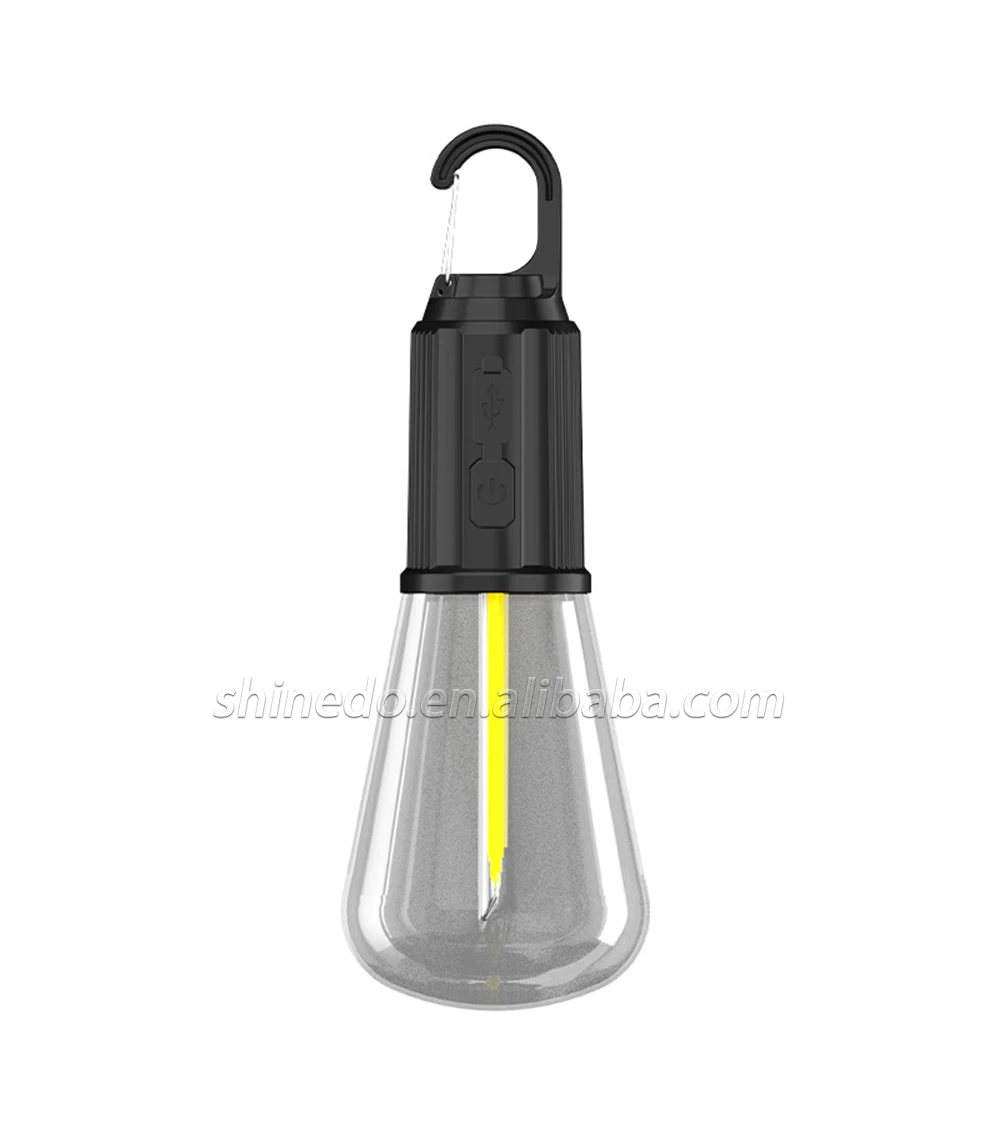 Portable Led Hanging Lamp Drawstring Light Tent Camping Bulb Outdoor ...