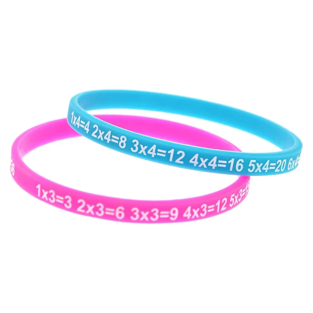 Multiplication Tables Multiplication Formula Silicone Bracelet Student ...