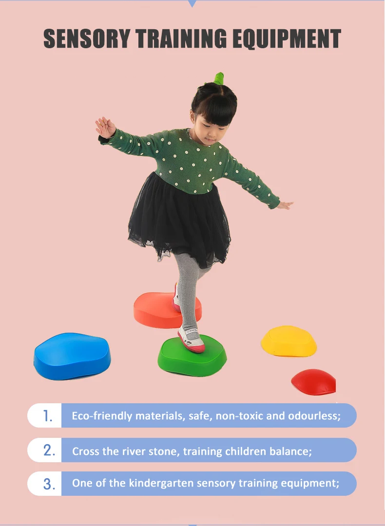 Children Sense System Toys Plastic Trampling Stone Tactile Sensory ...