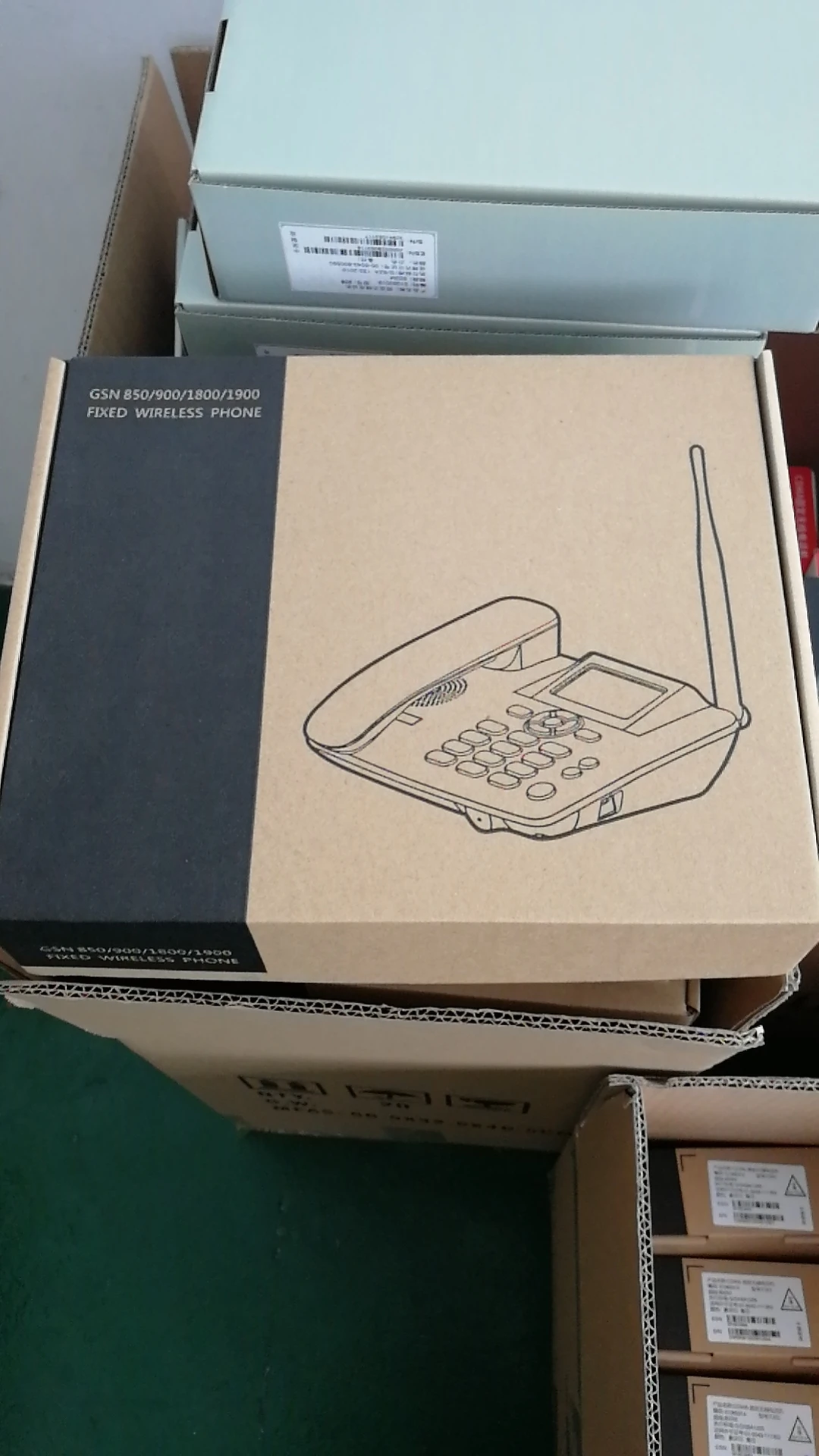 GSM Fixed Wireless Phone with SIM Card - Cordless Landline Telephone ...