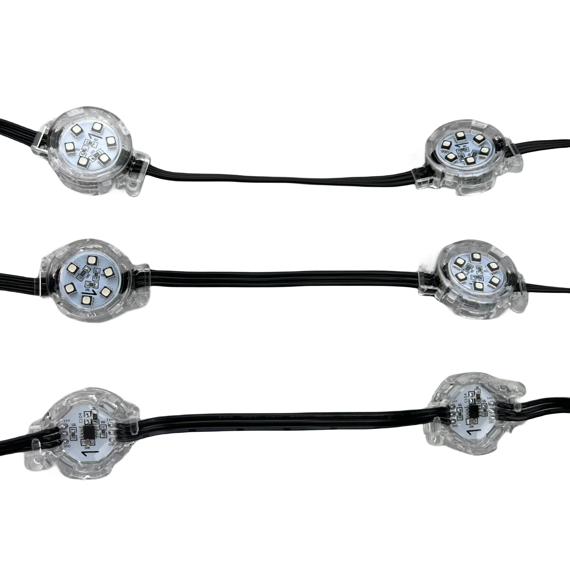 LD-WS2811 LED Pixel Module, 24V RGB, IP68 Waterproof, 20 Pixels/String, ODM