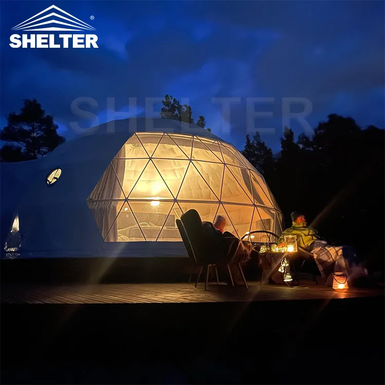 4 Season Prefab PVC Hotel House - Luxury Geodesic Tents