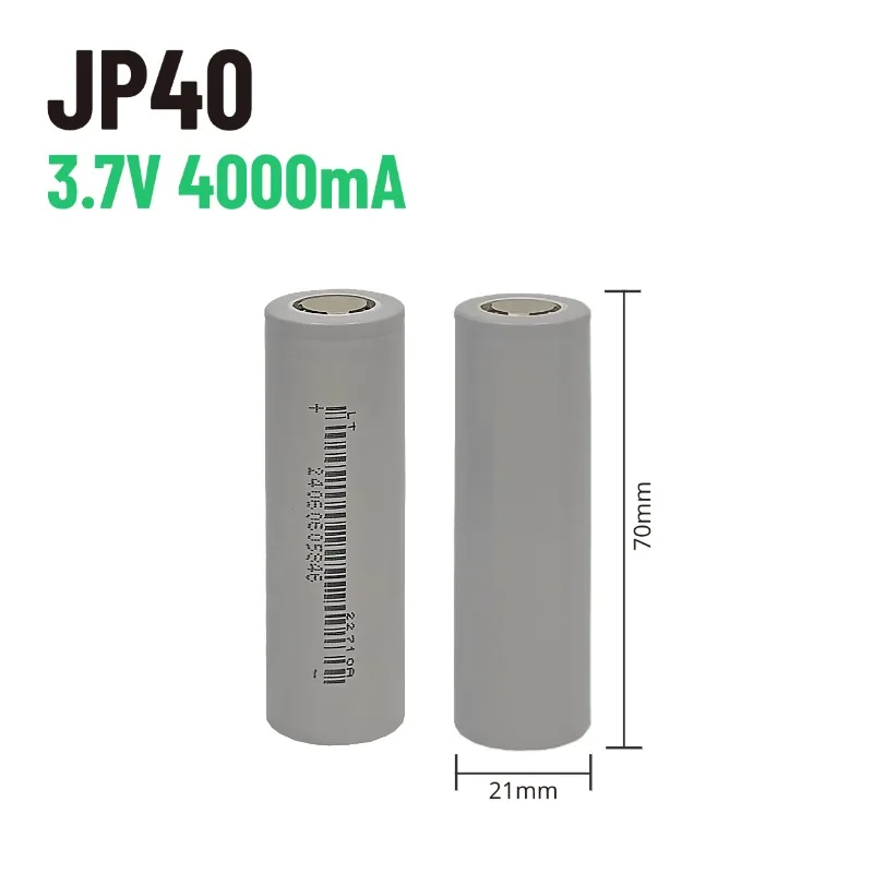 21700 High discharge 10c Original low internal resistance Class A JP40 4000mAh 3.7V For DIY Pack ...