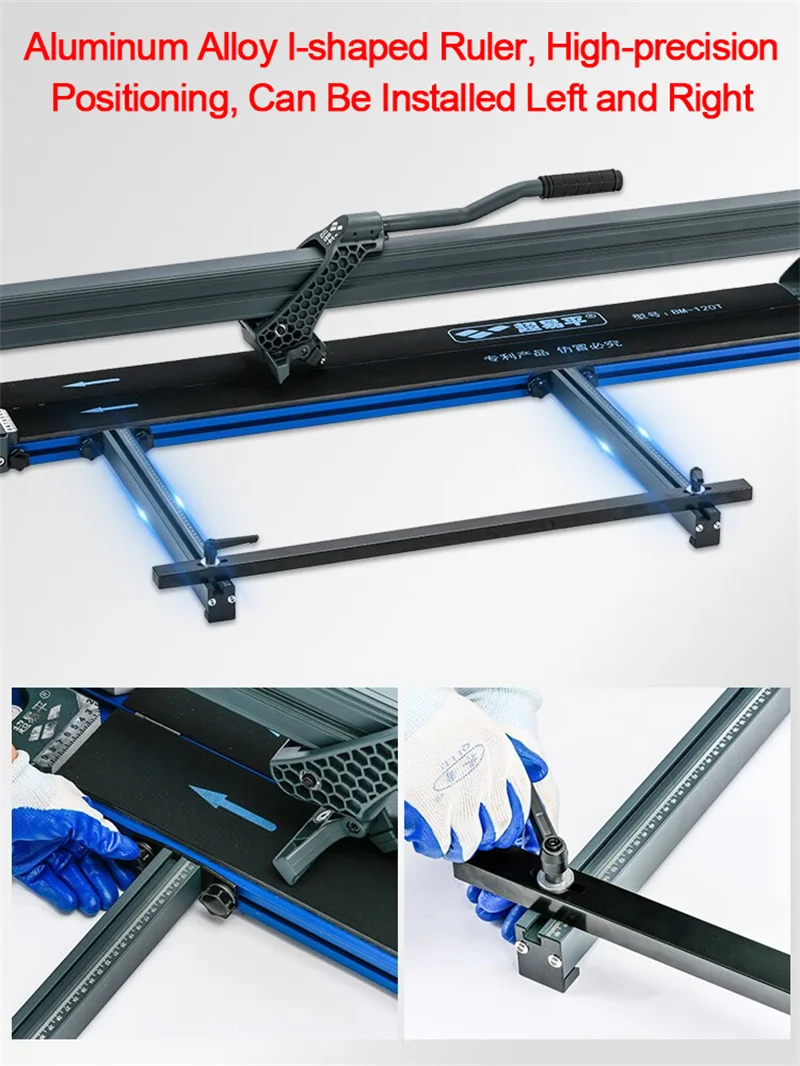 All-steel Tile Cutting Machine Laser Infrared Manual Push Knife Floor ...