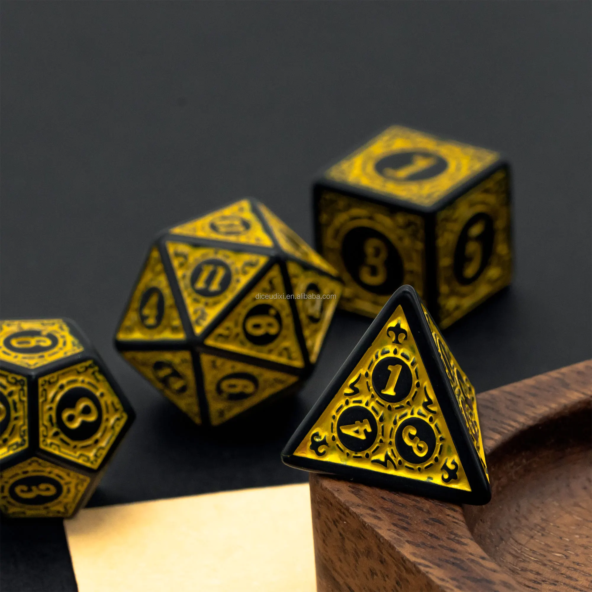 Udixi Plastic Dnd Rpg Dungeons And Dragons Acrylic Dice Set Pattern ...