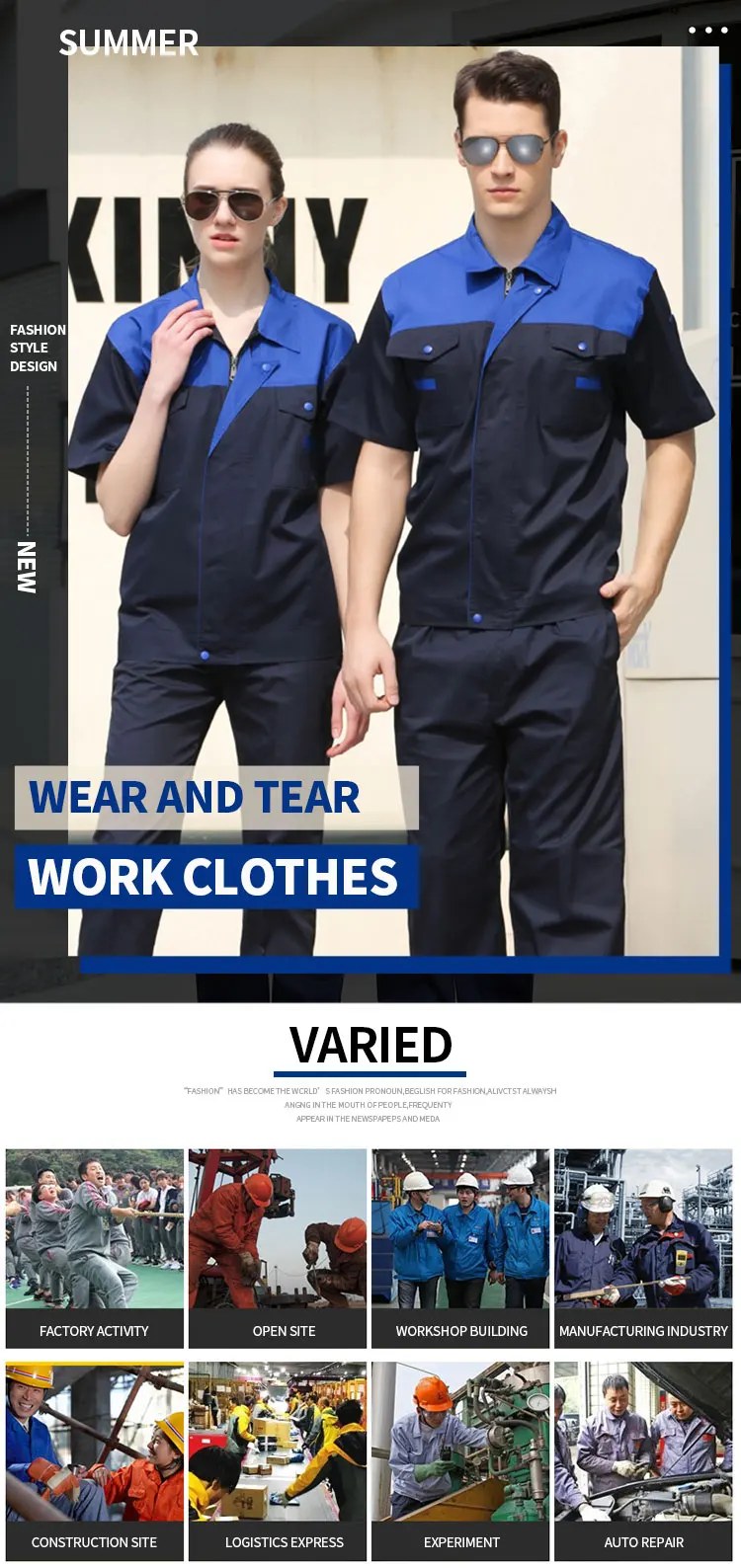 Wholesale High Quality Industrial Construction Working Clothes Uniform ...