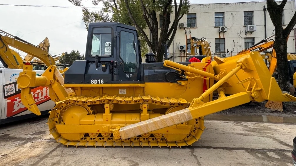 Original 90% New Shantui Sd16 Bulldozer Used Shantui 160 Horsepower Bulldozer With Scarifier ...