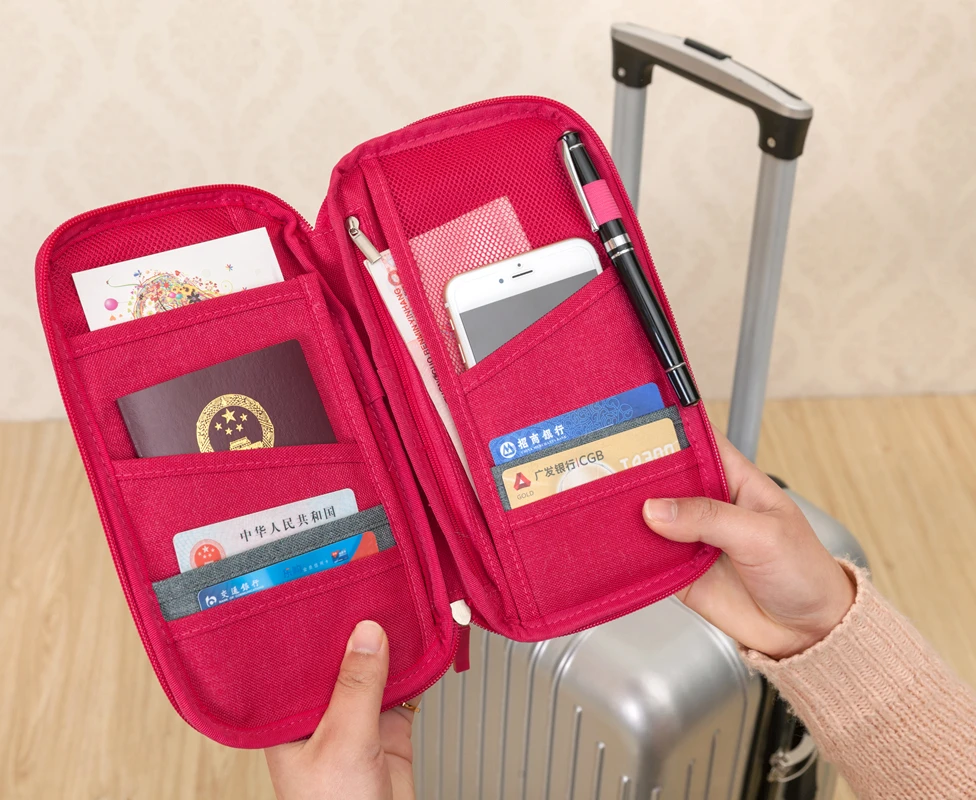 Supply Custom Multifunction Travel Wallet Passport Card Holder ...