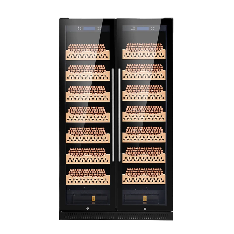 Multi-function Display 860L Cigar Humidor Cabinet Cedar Wood Cigar ...