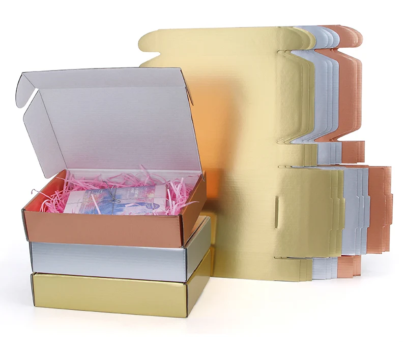 Holographic & Iridescent Foil Shiny Paper Box,Custom Logo Printed ...