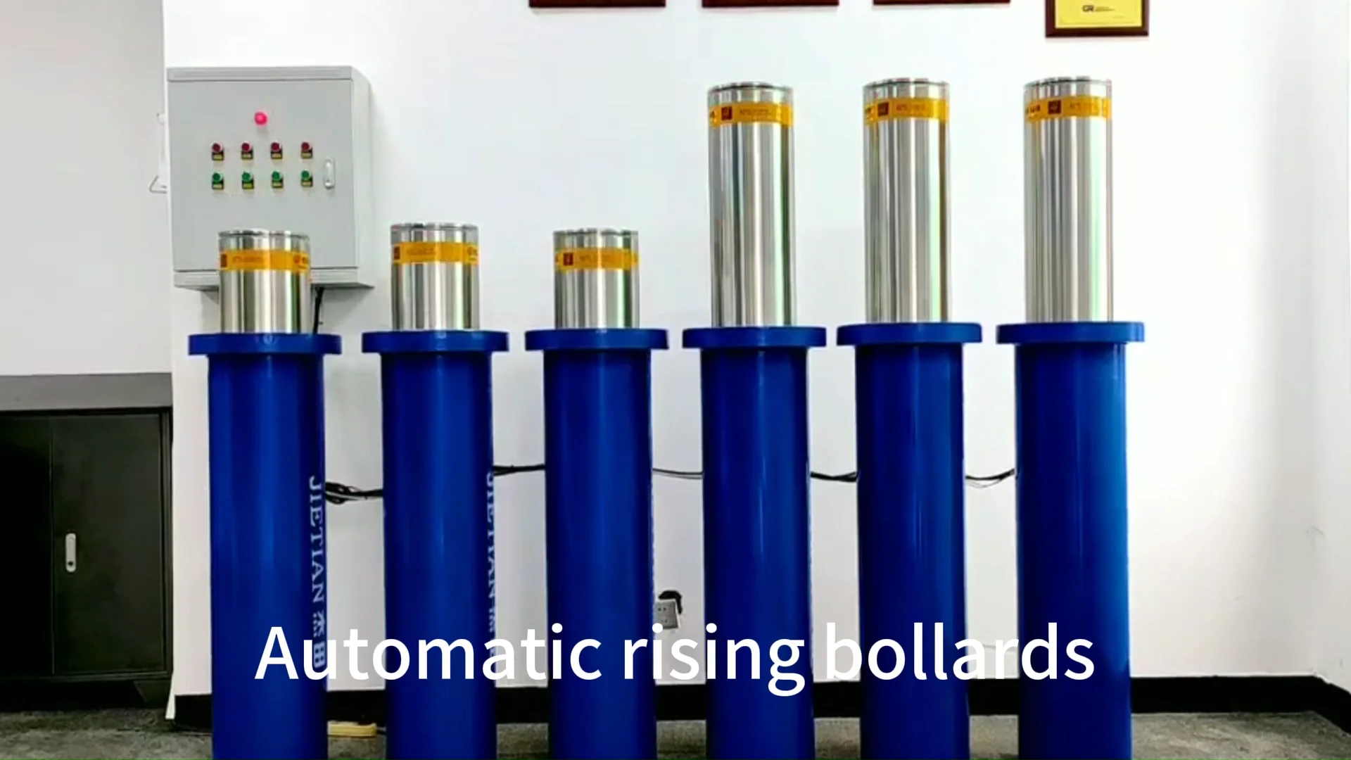 Reflective Strip Automatic Lifting Anti-collision Isolation Bollard 304 ...