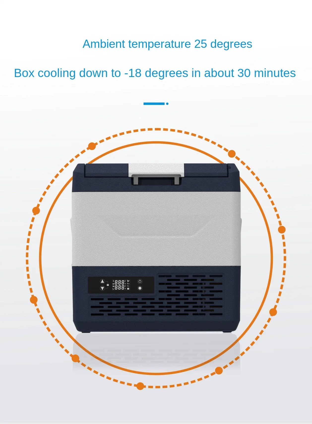 LR AUTO 28L Mini Home Refrigerator Car Travel Self Driving Car ...