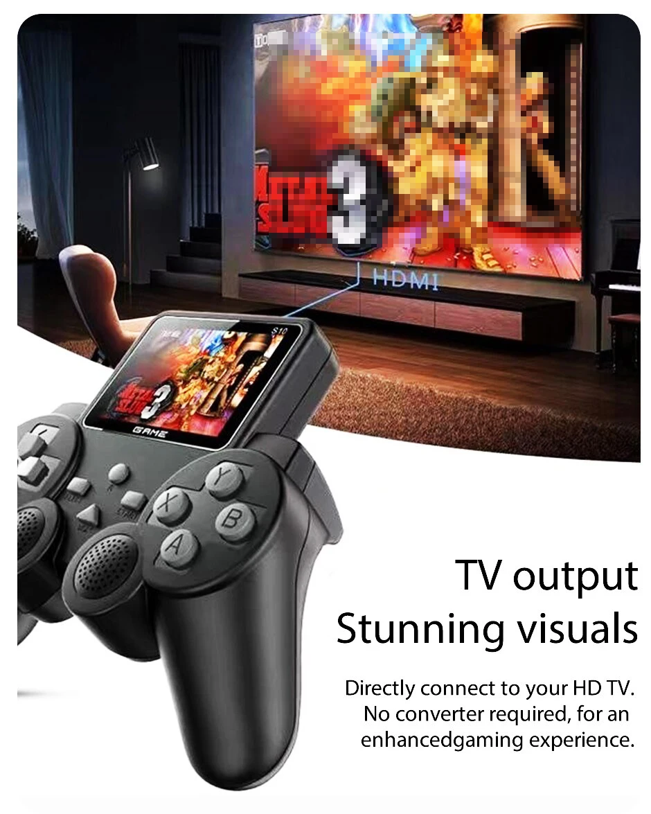 S10 Portable Retro Video Handheld Games Console with 520 Games