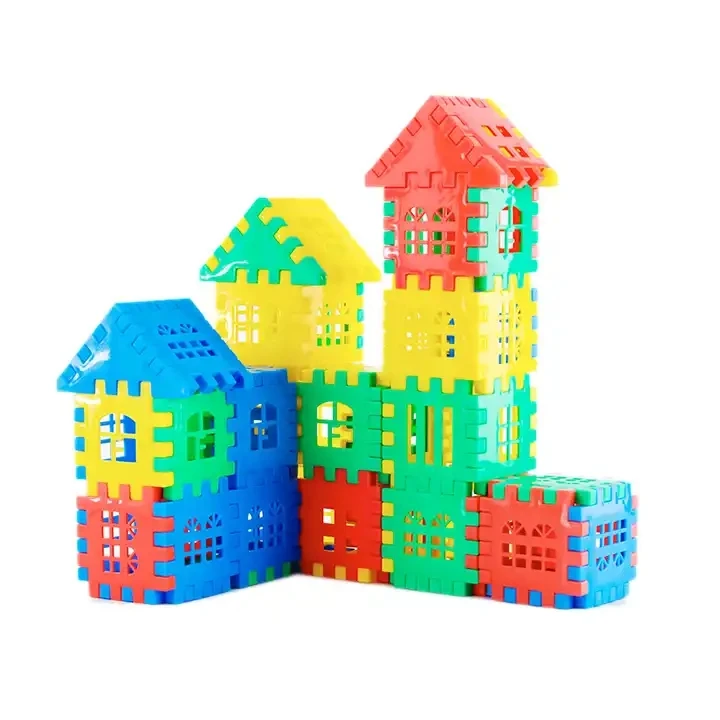 Children's House Building Blocks Boys Assembling Puzzle Toys 3-4-5-6 ...