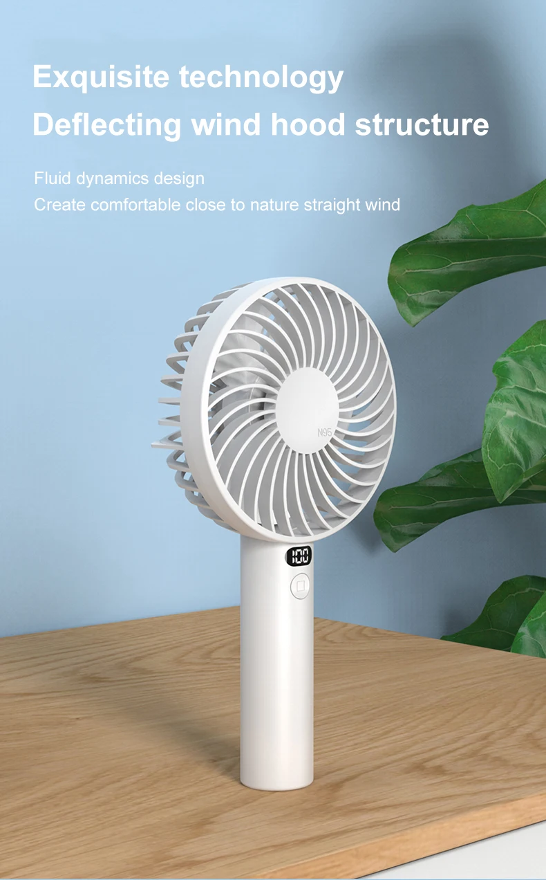 Portable Handheld Fan - Long Endurance Rechargeable Cooling
