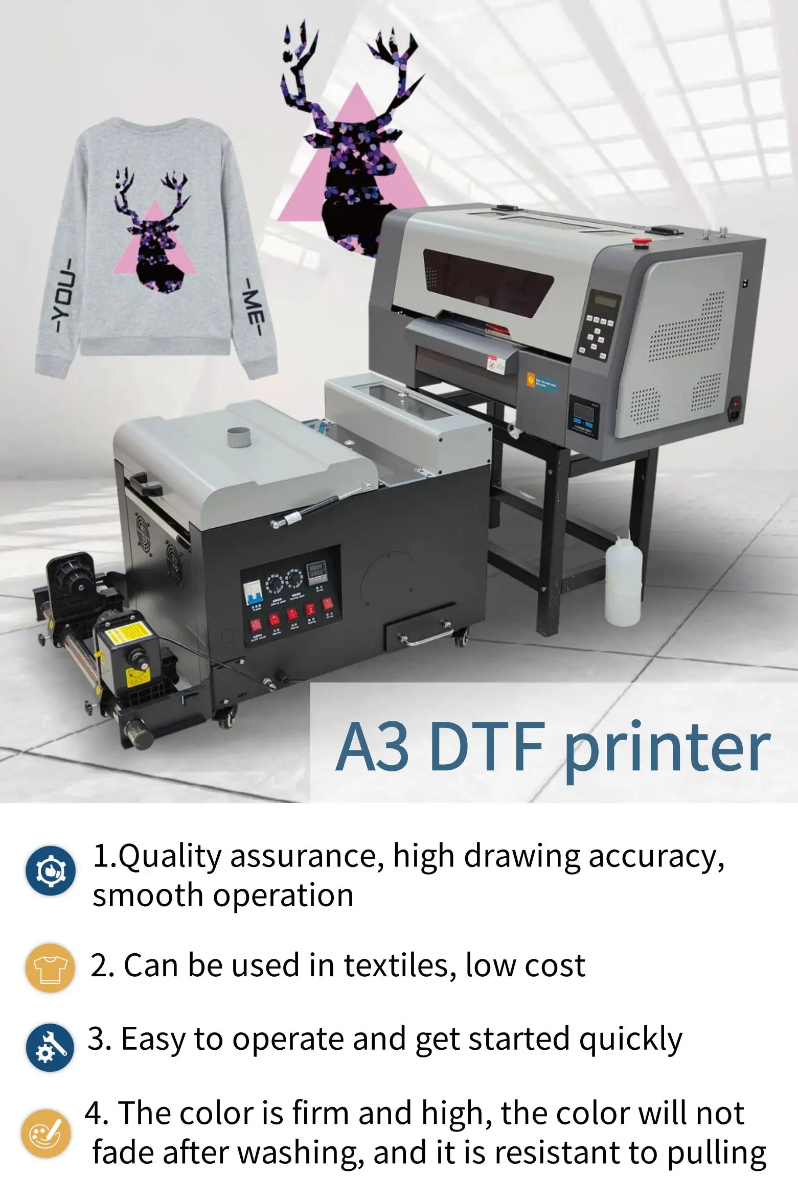 High-quality A3 Dtf Printing Machine for Efficient Printing Needs 30cm ...