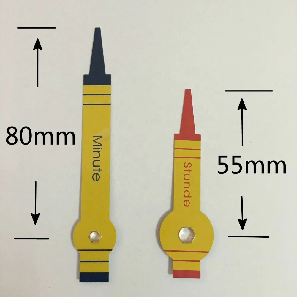 Aluminum Clock Hour and Minute Hand Custom Like Pen Design Wall Clock ...