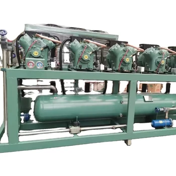 220hp Two Parallel Screw Compressor Refrigeration Unit For Cold Room ...