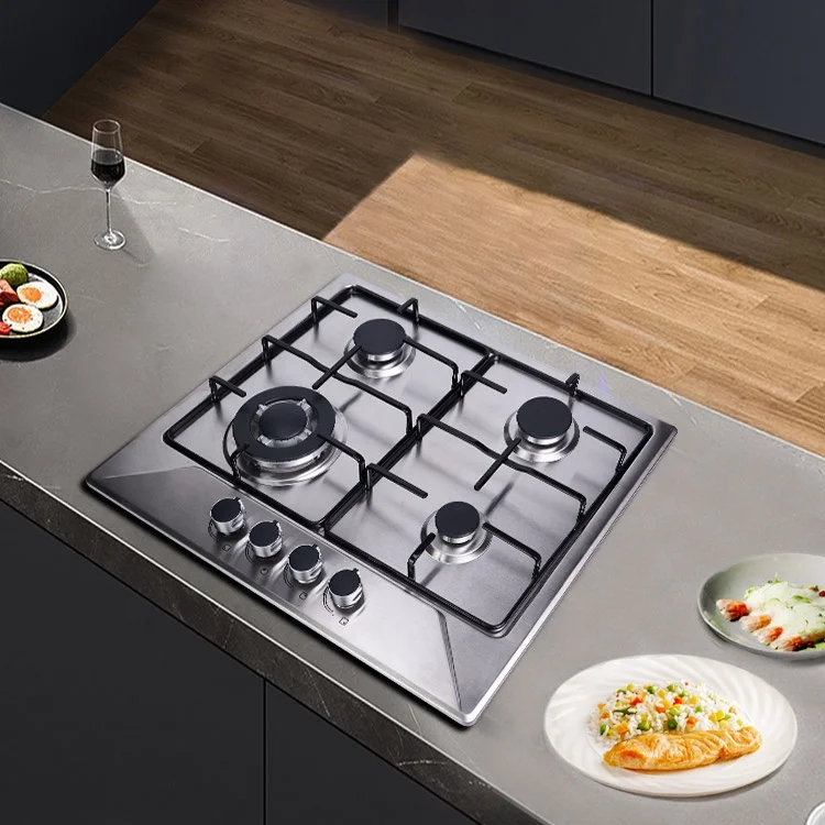 High Quality 4 Burner Gas Build-In Hob Stainless Steel Stoves Gas ...