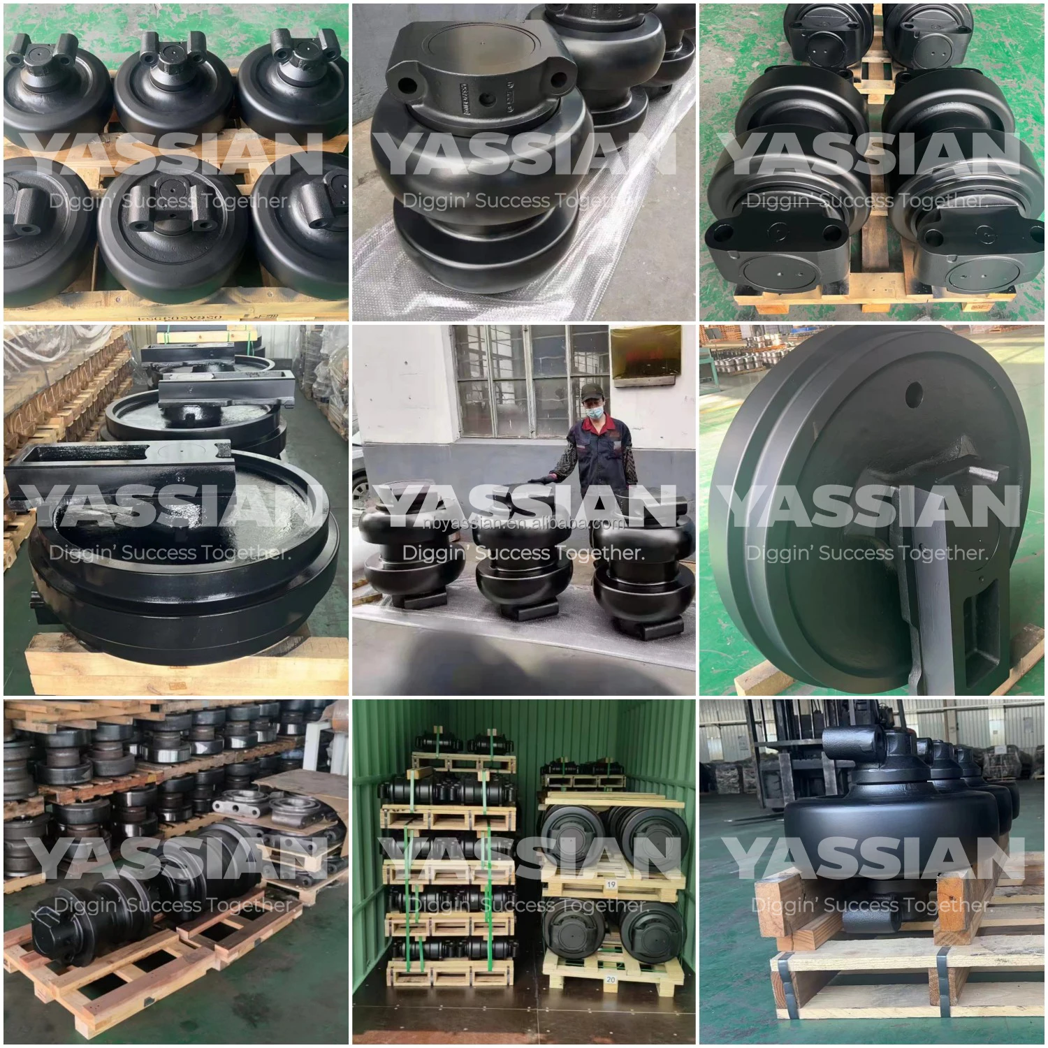 YASSIAN Pc100 Track Chain Excavator Track Link Undercarriage Assembly ...