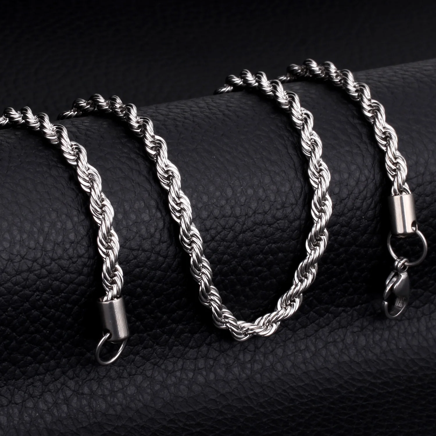 OEM 18K Gold Plated Stainless Steel Twisted Chain Necklace Party ...