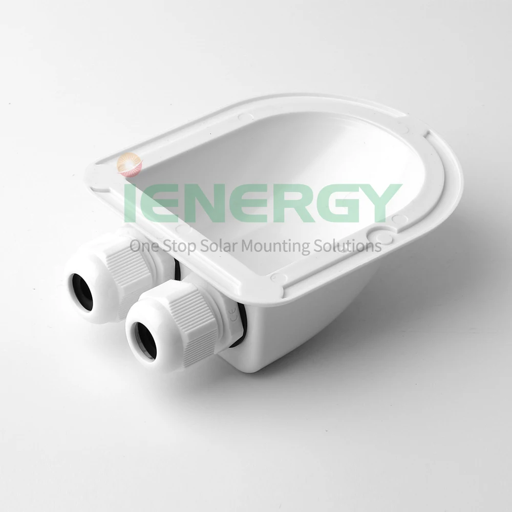 ABS Dual Hole Cable Entry House for Solar RV & Marine
