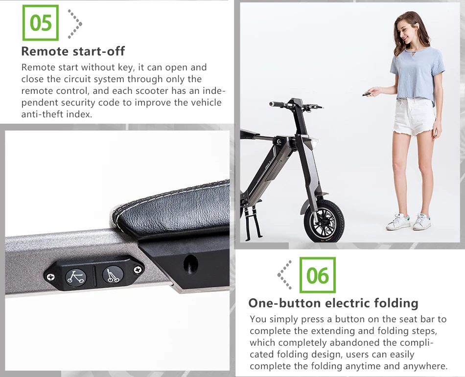 Alibaba.com: Lehe K1 48V 350W/500W brushless toothless suspension electric scooter with ...