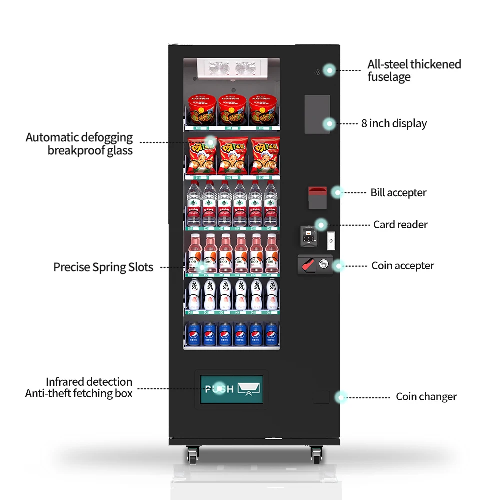 Popular Self Service Fast Food Vending Machine Automatic Instant Cup ...