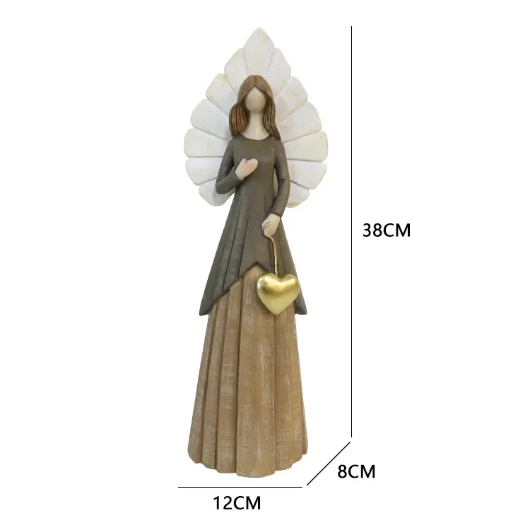Wholesale Collectible Nordic Angel Wings Statue Set Home Dekoration ...