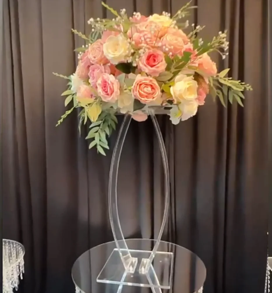 Acrylic Flower Stand Wedding Decoration & Table Centerpieces Wedding ...