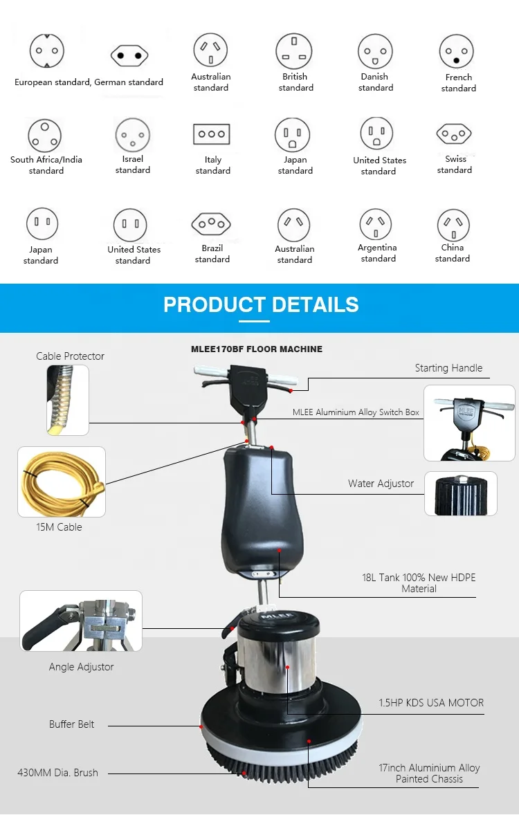 MLEE 170BF - Efficient Floor Cleaning Machine for All Surfaces