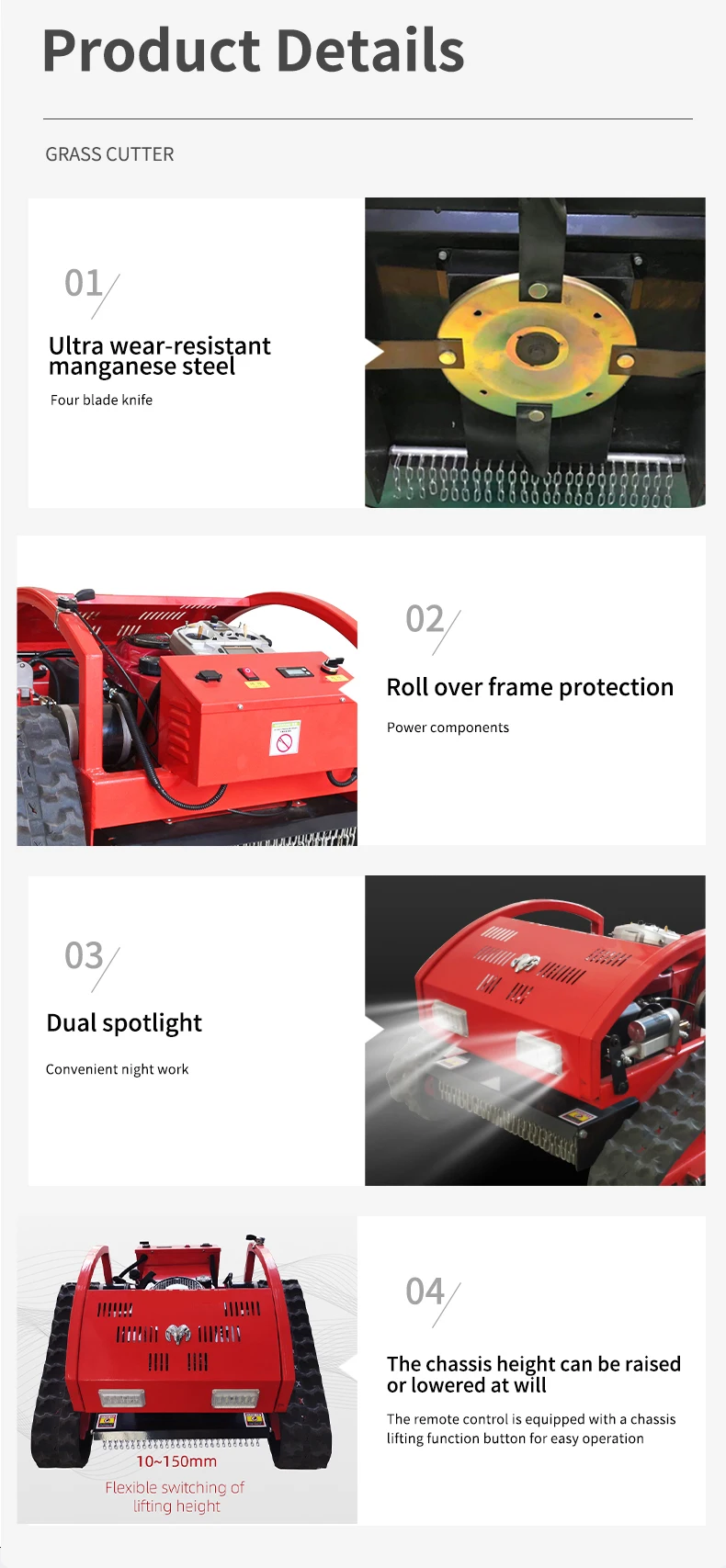 Zero Turn Lawn Mowers Grass Cutting Machine Tractor Robot Mower Robot ...