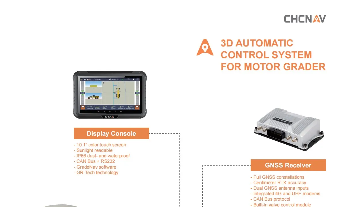 High Performance 3D Laser Grade Control System - CHCNAV TG63