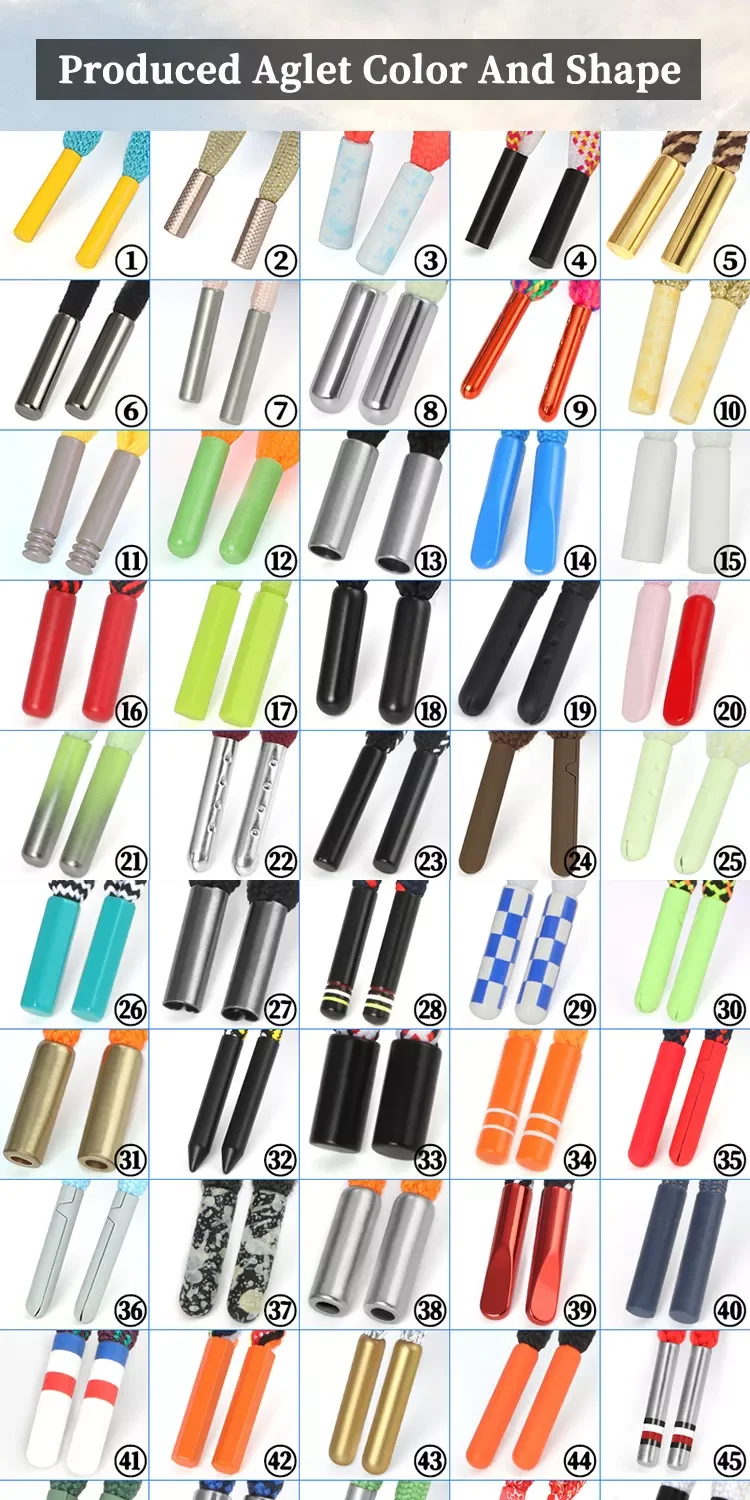 Shop High Quality Metal Aglets with Custom Engraved Logo