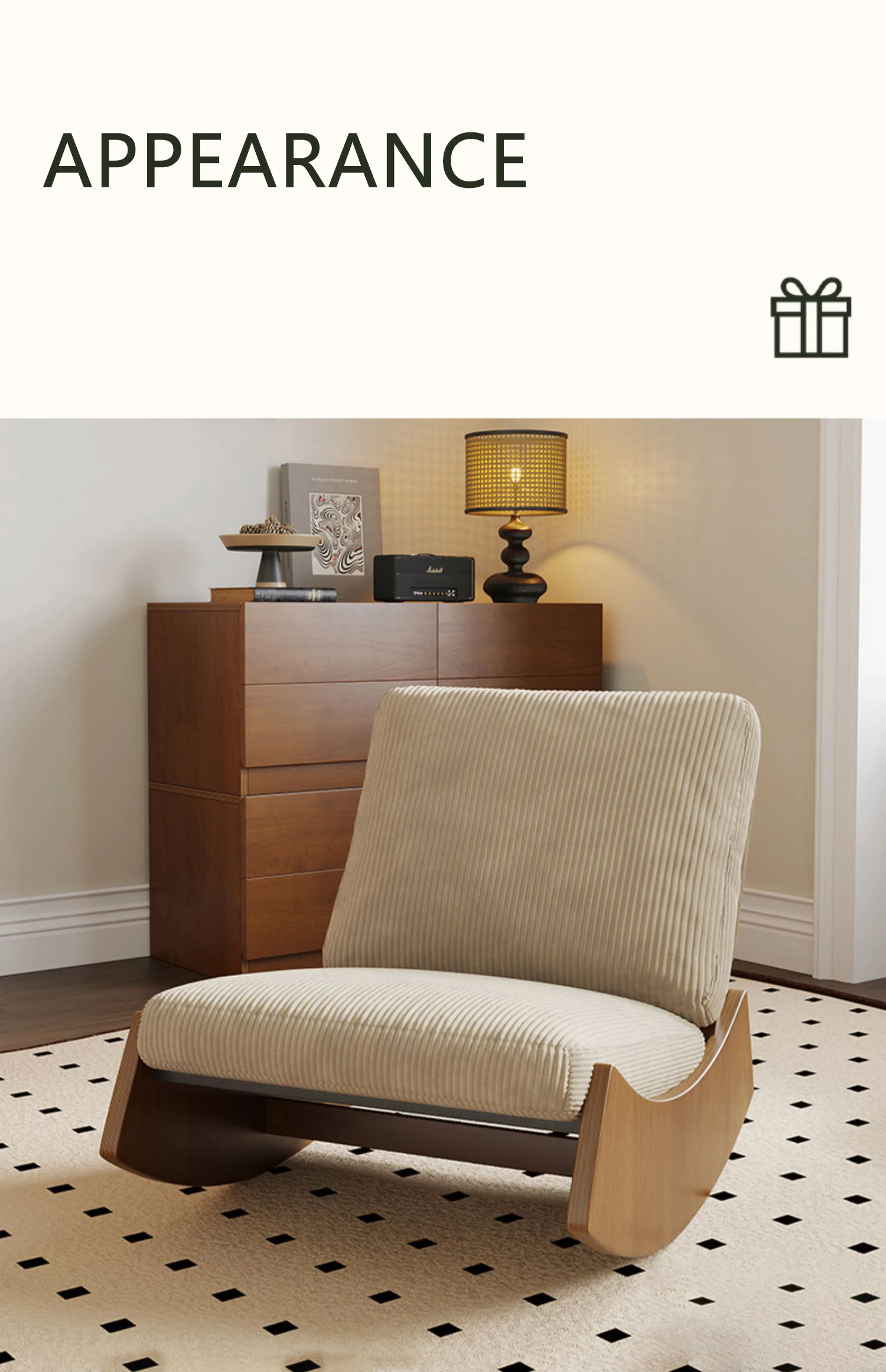 Medieval Rocking Sofa Single Rocking Chairr Adult Recliner Living Room ...