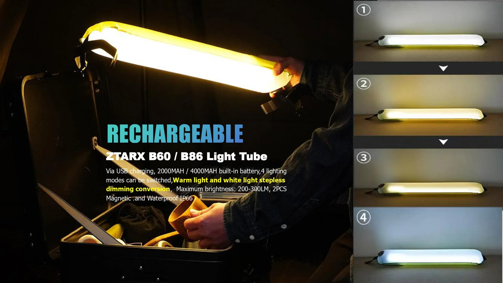 Foldable Solar Camping Light - Durable, Waterproof, and Bright